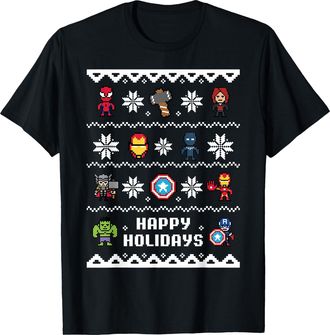 MARVEL Avengers Christmas Sweater Happy Holidays T-Shirt