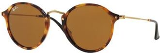 Ray-Ban Rb 2447 Lunettes de Soleil, Multicolore (Monture : Havana, Verres : Marron 1160), Medium (Herstellergr&ouml;&szlig;e: 49) Mixte