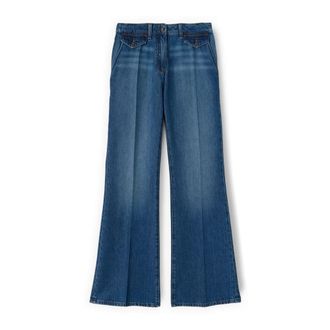 Motivi Flare Jeans mit Taschen - - Jeans - Damen - Blau - M