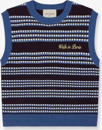 Walk In Paris Knitted vest - WALK IN PARIS - gender_Man