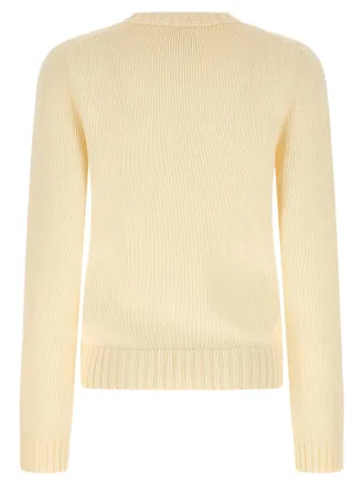 Polo Ralph Lauren Flag-Intarsia Cotton Sweater - Cream
