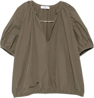 Pantaloni Torino Femme, Blouses et Chemises, Vert, Taille: 38 FR Blouse Teresa &agrave; manches bouffantes