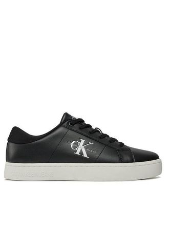 Calvin Klein Jeans Sneakers Classic Cupsole Low Laceup Lth YM0YM00864 Schwarz