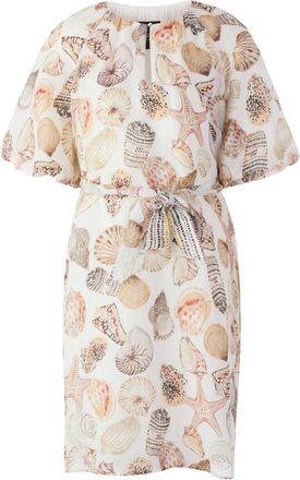 Marc Cain Damen Minikleid aus Leinen-Seiden-Mix