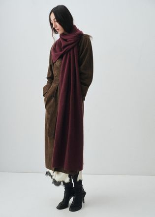 Mango Schal 100% Kaschmir bordeaux - Damen - Einheitsgröße - MANGO