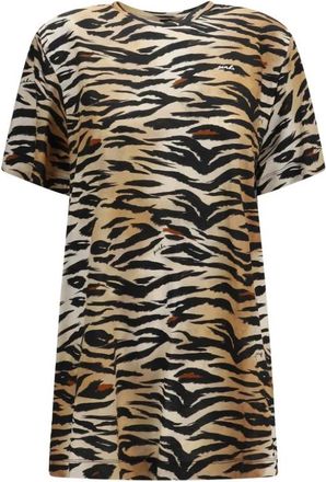 Pinko Pinko, Femme, Tops, Multicolore, Taille: 42 FR Tiger Print Top