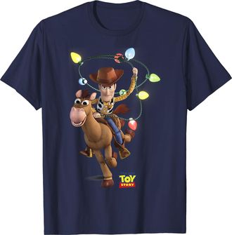 Disney Pixar Toy Story Christmas Woody & Bullseye Lasso T-Shirt