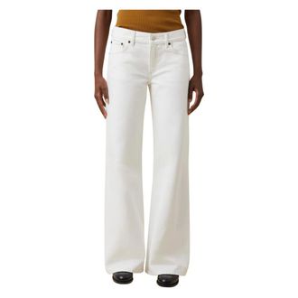Jeanerica Femme, Jeans, Blanc, Taille: W28 L32 Kyoto Wide Jeans