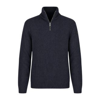 Roberto Ricci Design Cinematt Half Zip Strickpullover - - Knitwear - Herren - Blau - 2XL