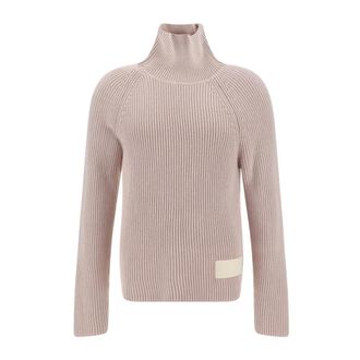 Ami Homme, Pulls, Rose, Taille: XL Pull Rose Col Roul&eacute;