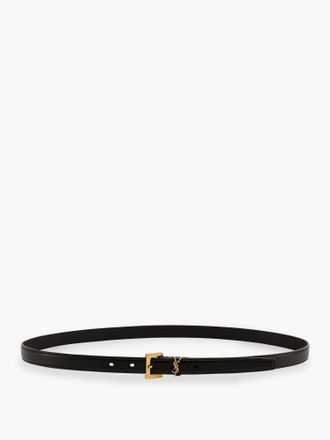 Saint Laurent Cassandre leather belt - SAINT LAURENT - gender_Woman