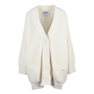 Moschino Femme, Pulls, Beige, Taille: 38 FR Cardigan Lungo