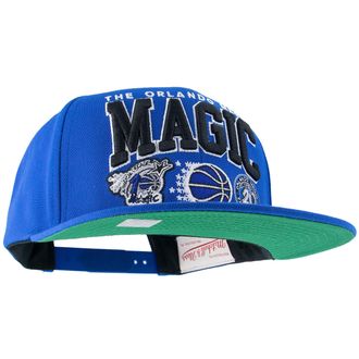 Mitchell & Ness NBA/HWC Champ Stack Baseball Snapback Cap - Orlando Magic, Blau, 100% Polyester, verstellbar, Herren, Frauen, Kinder, Unisex, Fr&uuml;hling, Sommer, Herbst
