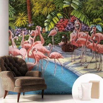Tulup Carta Da Parati Non Tessuto - Di Alta Qualit&agrave; Per Il Soggiorno La Cucina - Tendenze Moderne - Vlies Ecologico Scena Esotica 250x250 Cm