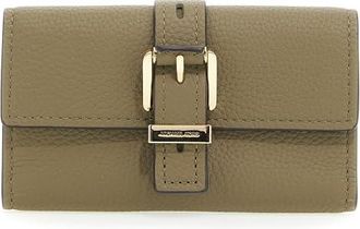 Michael Kors 32F4GY5E8L-367 MD FLAP TRIFOLD WALLET Women SAFARI GREEN Size One Size