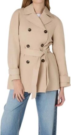 Marella Femme, Manteaux, Beige, Taille: 40 FR Sottile Trench Coat