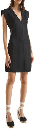 Benetton Damen Vestito 46m4dv08o Kleid, Schwarz, XL