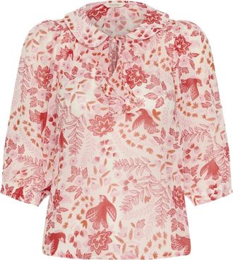 Part Two Femme, Blouses et Chemises, Rouge, Taille: 44 FR Blouses