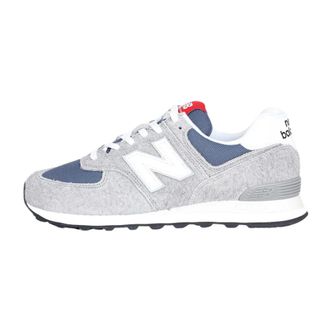 New Balance Homme, Chaussures, Gris, Taille: 42 1/2 EU Baskets &Eacute;l&eacute;gantes avec Semelle en Caoutchouc
