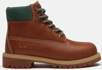 Timberland Wasserdichter Timberland Premium 6-Inch-Boot f&uuml;r Jugendliche in Braun, Braun, Gr&ouml;&szlig;e