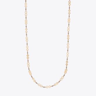 Tory Burch Long Forget Me Not Necklace