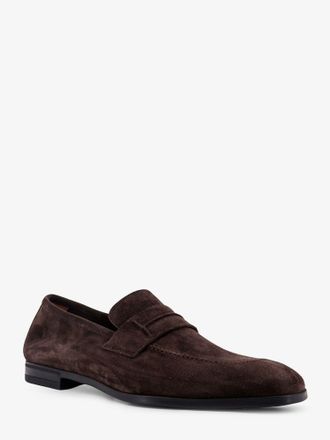 Tom Ford Mens Suede Loafers Brown Pelle