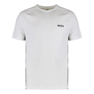HUGO BOSS Slim-Fit-T-Shirt aus Vier-Wege-Stretch-Material - - Tops - Herren - Wei&szlig; - M