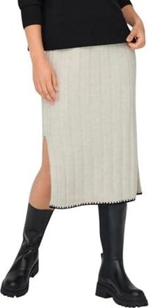 Only Onlchick Stitch Mv Jupe en Tricot, Pierre Ponce/détail : Noir, S Femme