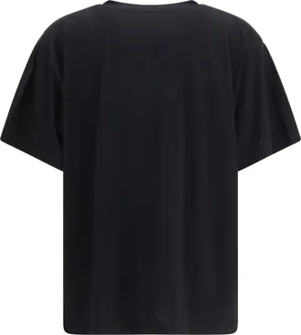 Khaite Womens Linda T-Shirt Black Cotton T-Shirts And Polos