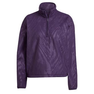 adidas Womens AOP Polarfleece Pullover Aurora Plum L