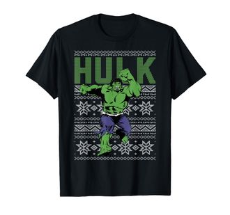 MARVEL Hulk Retro Ugly Weihnachten T-Shirt