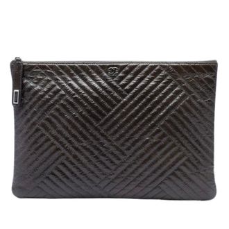 Chanel Pre-owned Cuir sacs-chanel - Femme - Pre-owned - Brun - Taille: ONE Size