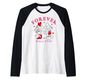 Disney Mickey Mouse And Minnie Forever Valentine Raglan
