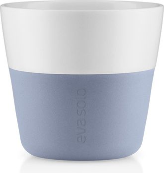 Eva Solo | 2 Lungo-Becher Blue sky |Gut zu halten durch Silikonbeschichtung | Blue sky