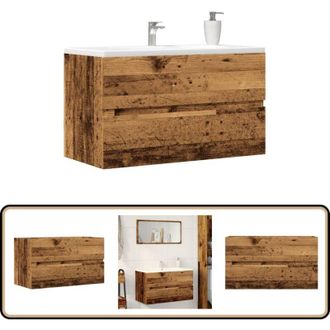 vidaXL Waschbeckenunterschrank Altholz-Optik 90x38,5x45 Holzwerkstoff - Vidaxl