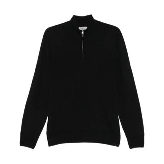 Canali Half-Zip High Neck Pullover - - Knitwear - Herren - Schwarzk - M