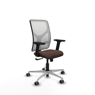 Piqueras y Crespo Computerstuhl mit 2D-Armlehnen, h&ouml;henverstellbare Lendenwirbelst&uuml;tze, ausgestattet mit 3 Positionen und Schneideschaum, mit Rollen von 65 mm, Parkett,