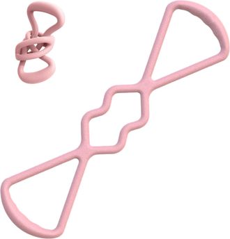 Generico Widerstandsband in 8-Form, Fitnessband in 8 Figur, rutschfest, f&uuml;r Yoga, Pilates, Training zu Hause, Wohnzimmer, Schlafzimmer
