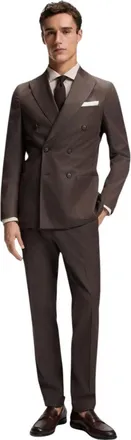 HUGO BOSS Manteaux droit - Homme - Manteaux - Brun - Taille: L