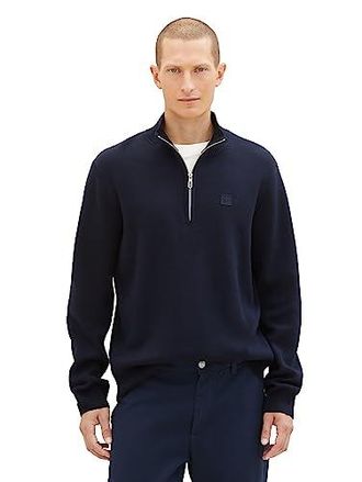 Tom Tailor 1038197 Pull en Tricot Troyer, 10668-sky Captain Blue, L Homme