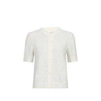 Sams&oslash;e & Sams&oslash;e Cardigan &agrave; col rond en laine m&eacute;lang&eacute;