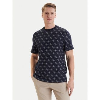 Guess T-Shirt M6GP34 K3200 Dunkelblau Relaxed Fit