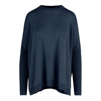 Bomboogie Femme, Pulls, Bleu, Taille: 40 FR Pull en laine m&eacute;rinos oversize