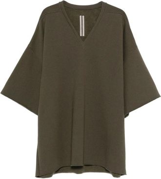 Rick Owens Homme, Tops, Vert, Taille: ONE Size V Tommy T-Shirt