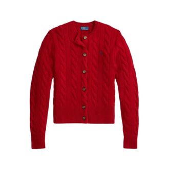 Ralph Lauren Damenbekleidung Strickwaren Rosso Aw25 - - Knitwear - Damen - Rot - L