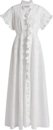 Alberta Ferretti Femme, Robes, Blanc, Taille: 34 FR Maxi Dress