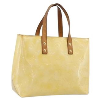 Louis Vuitton Sac &agrave; main vintage en cuir verni Pre-owned - Femme - Pre-owned - Beige - Taille: ONE Size