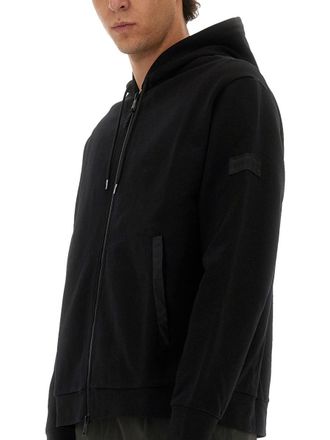 Premiata Cotton Zip Sweatshirt - Black