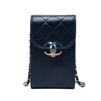 Chanel Pre-owned Vintage Mini Flap Crossbody - - Pre-owned - Damen - Blau - ONE SIZE