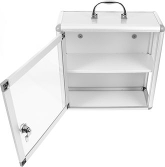 Angoily Wandmedikamentenkoffer mit Sichtfenster Praktischer Medikamentenbeh&auml;lter f&uuml;r Notf&auml;lle Wandmontierte Medikamentenbox f&uuml;r Zuhause B&uuml;ro und &Ouml;ffentliche B